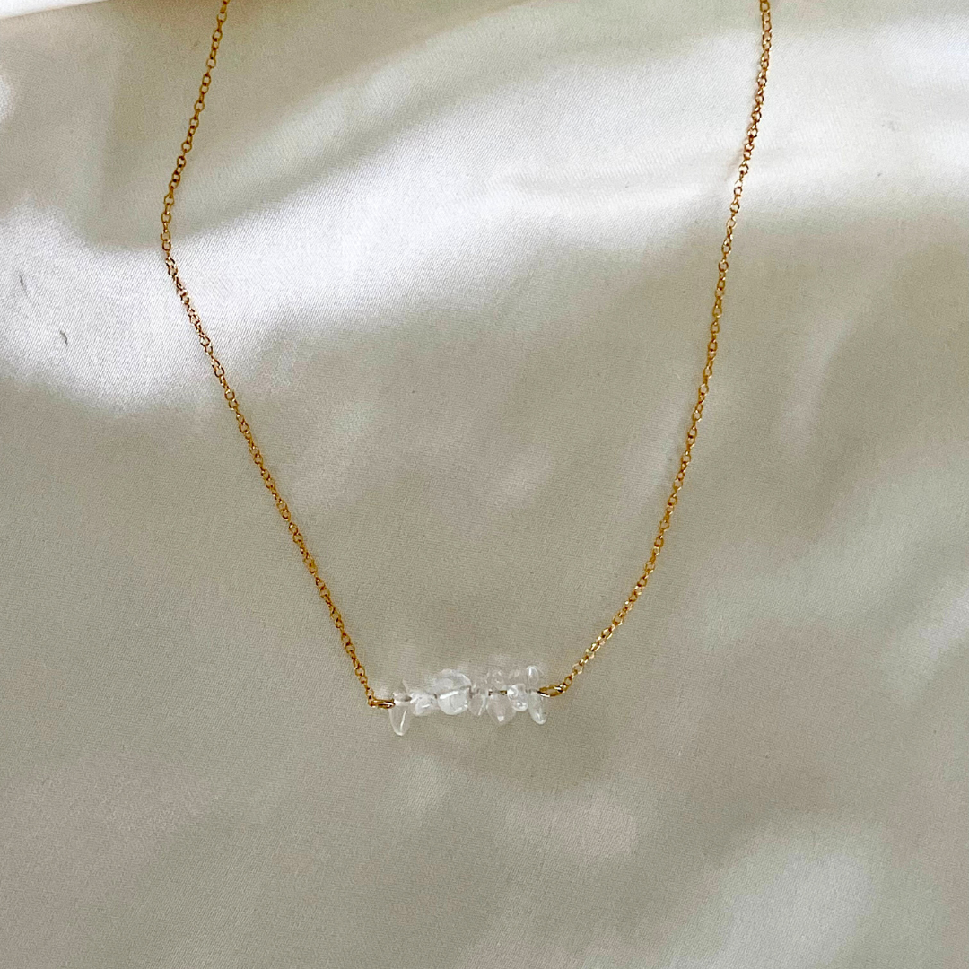 Crystal Waves Quartz Necklace – Nori Joyería
